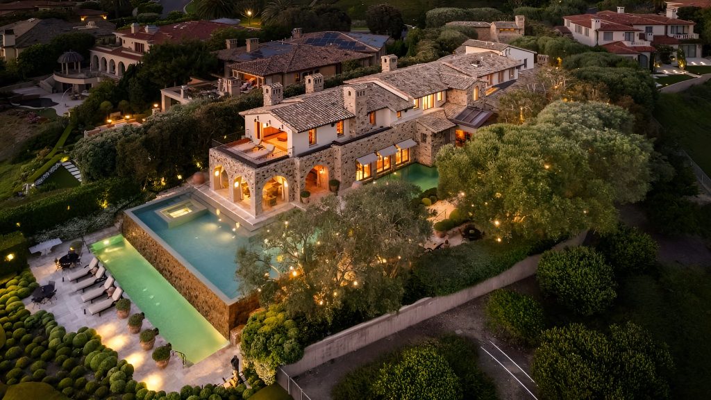 Stone Mansion With a Two-Story Pool Sells in Newport Coast, California ...